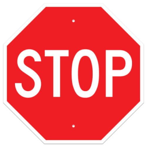 No Thru Traffic Sign