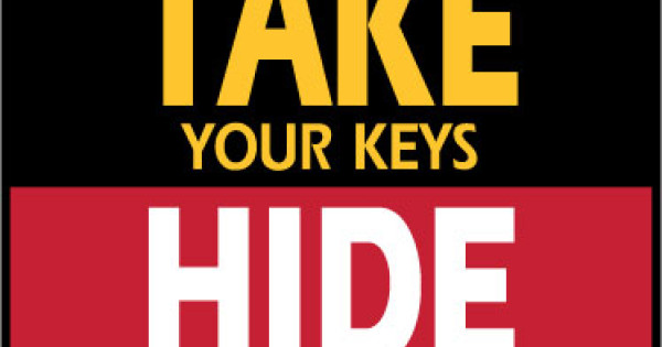 Lock Take Hide Police Badge Sign