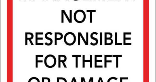 Warning Management Sign